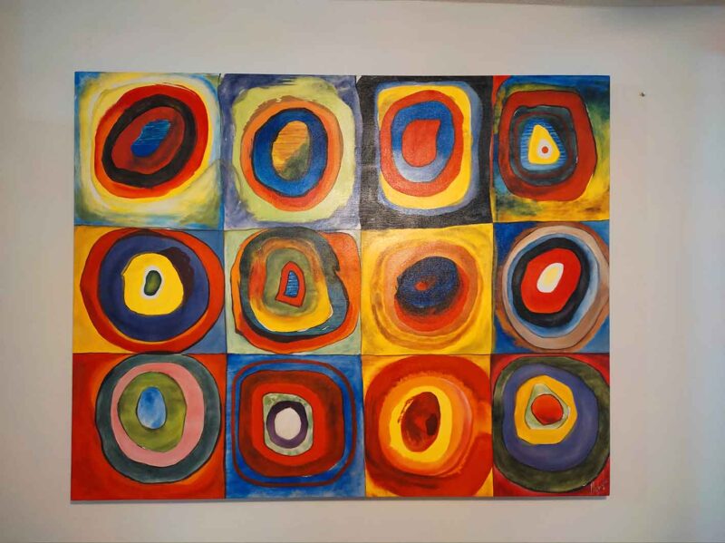 Estudio De Color Con Cuadros Vasili Kandinsky